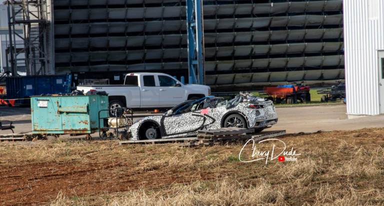 Wrecked 2020 Corvette test mule spotted at Corvette Assembly plant ...